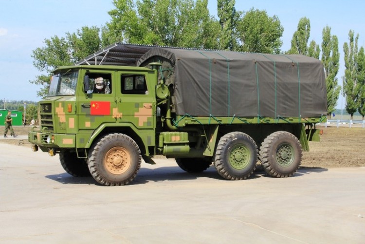 Photo : Chinese military vehicles during a military exercise in Russia