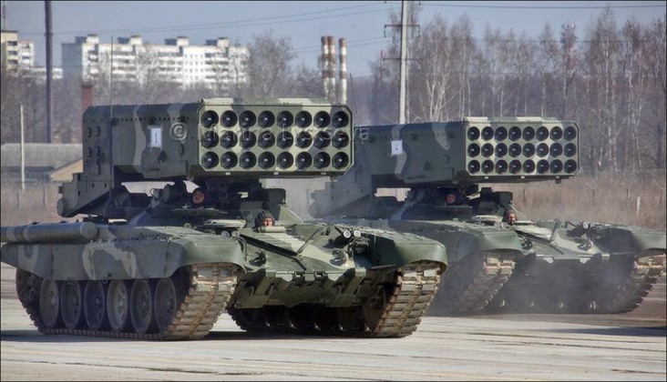 OSCE spotted Russian TOS-1 thermobaric rocket launcher in Ukraine