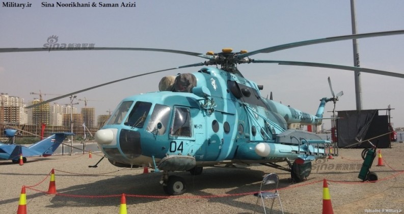 Photos of Iranian Mi-171 helicopter with version of the Chinese C-802 ...