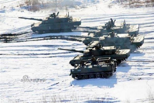 Japanese Tank Division Exercises with Type 90 tanks