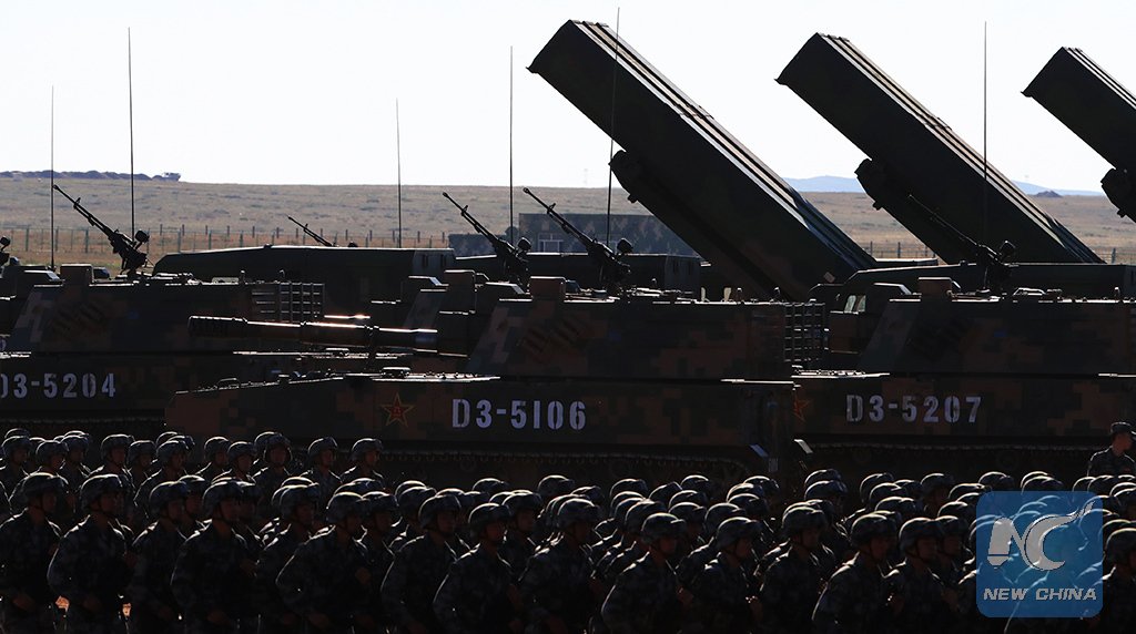 China holds massive military parade to mark PLA 90th birthday