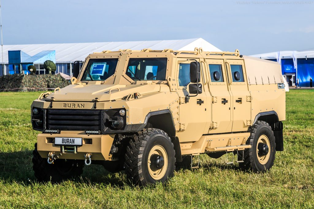 Russian defence company unveiled Buran 4×4 armoured vehicle