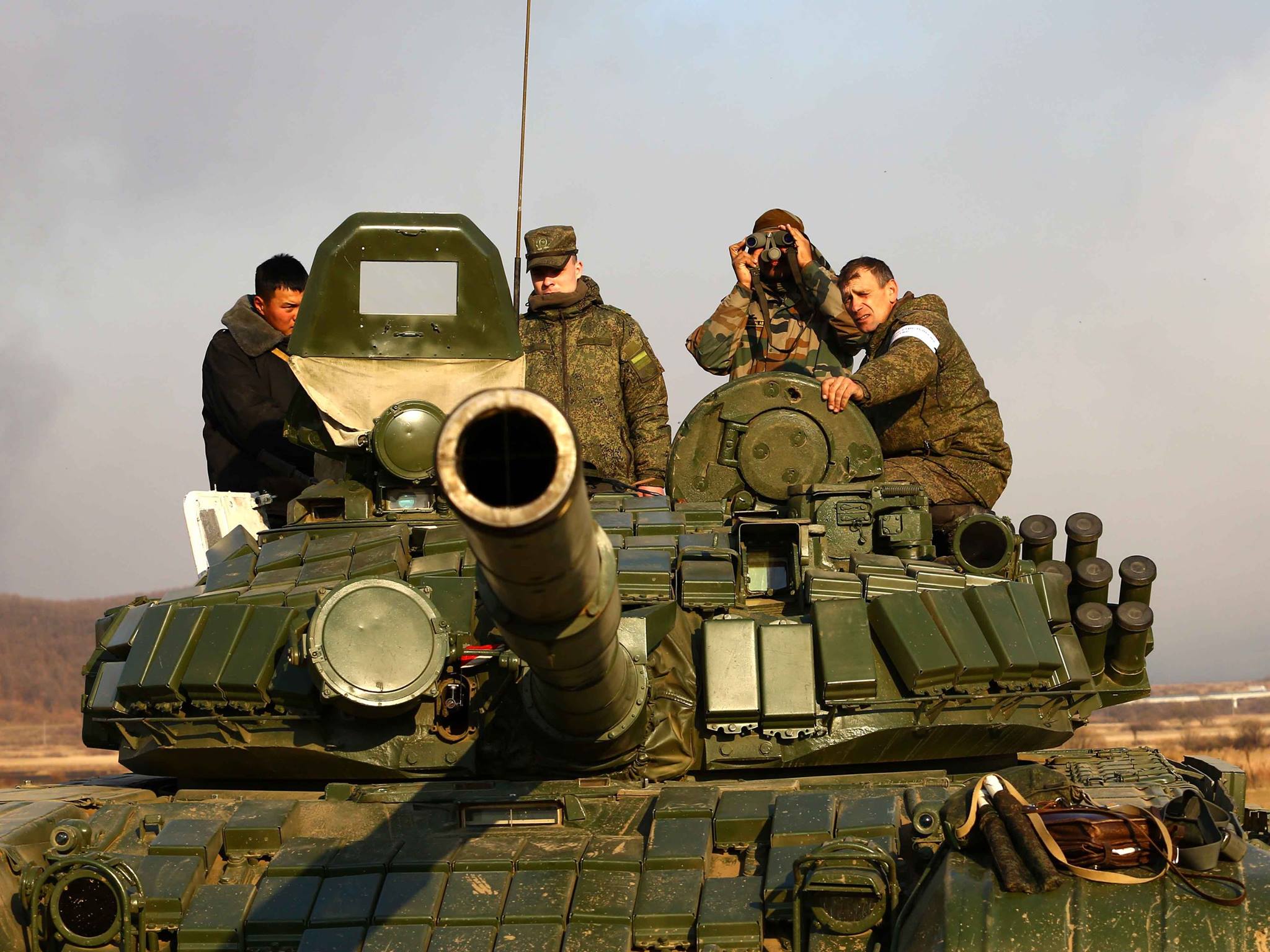 Photos: Indra 2017 tri-service military exercise between India and Russia
