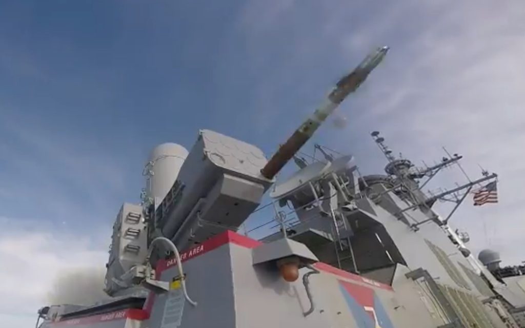 Raytheon releases new video of SeaRAM anti-ship missile defense system