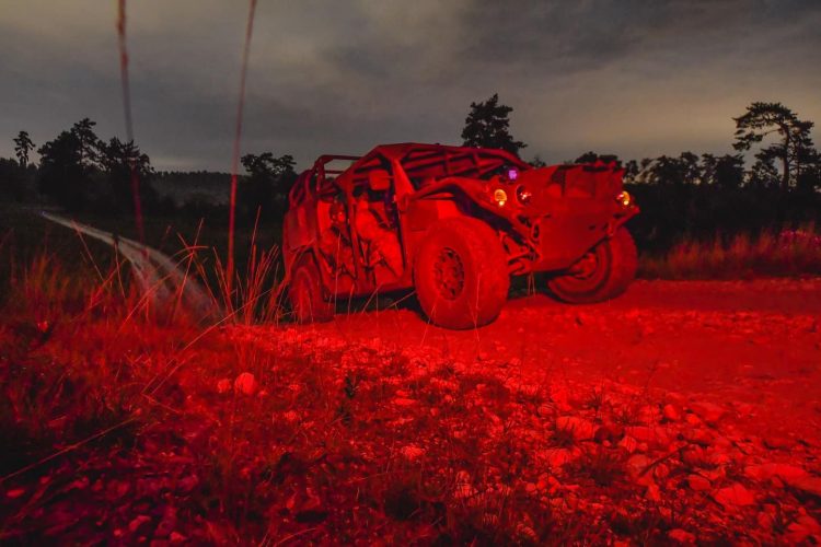 U.S. Paratroopers conduct night driving with new Army Ground Mobility ...