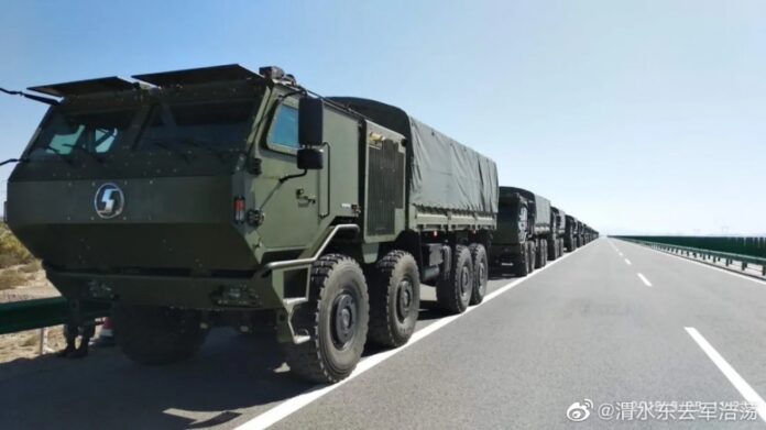 Chinese next generation heavy military trucks enters service