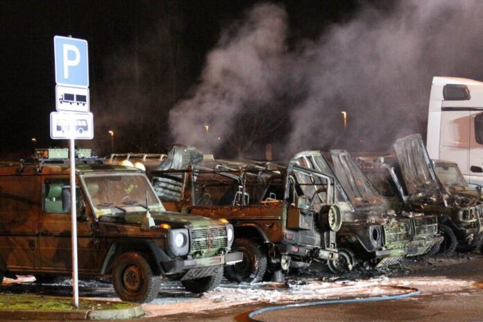 Several Bundeswehr vehicles ‘extensively damaged’ in Leipzig arson attack