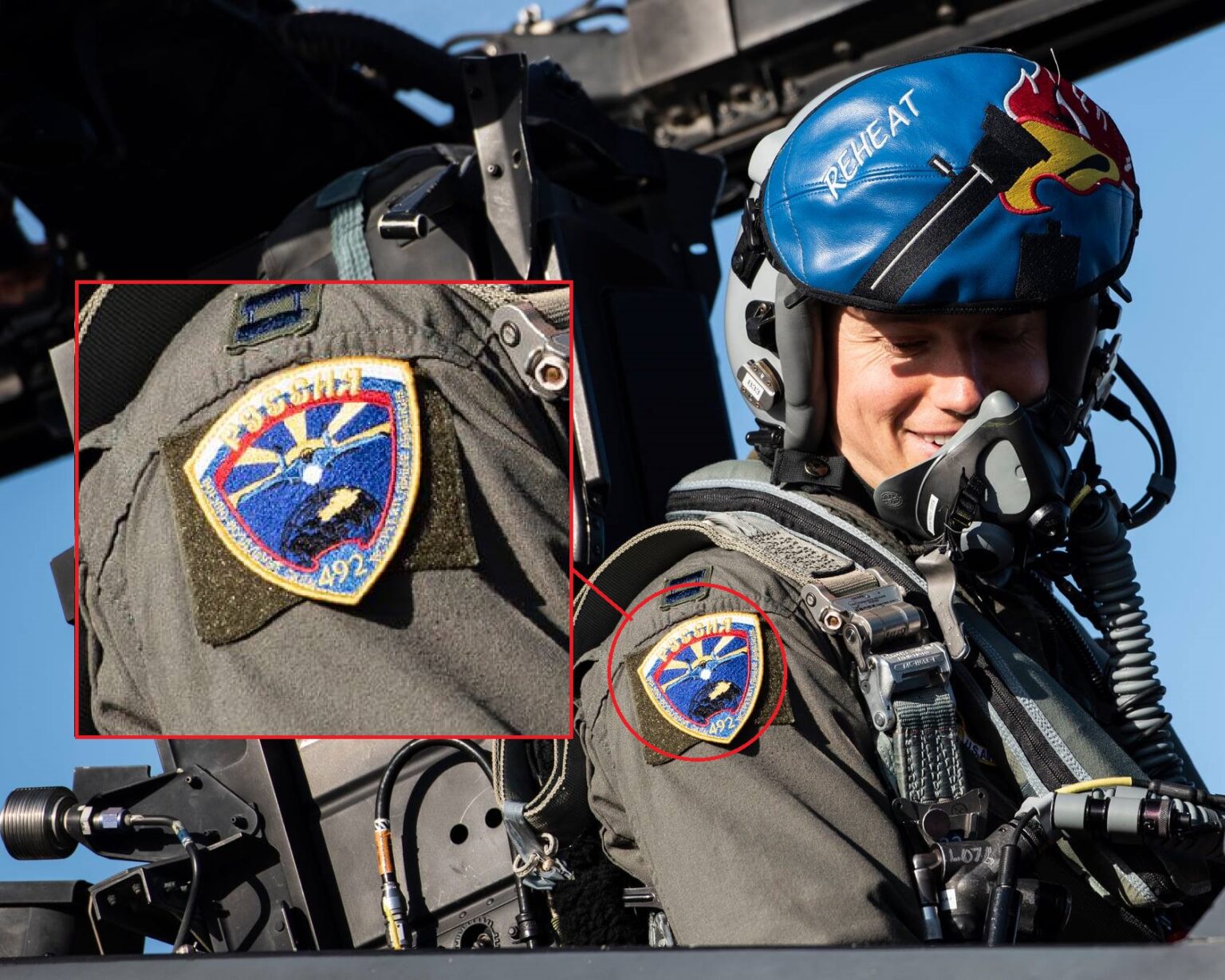 U.S. Air Force pilot spotted with Russian patch