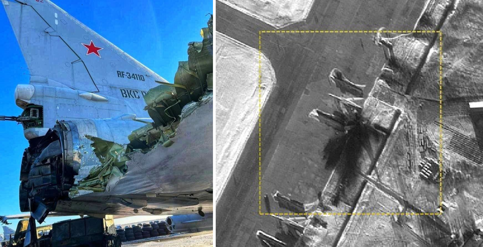 Ukrainian drones attack Russian Tu-22M bomber base
