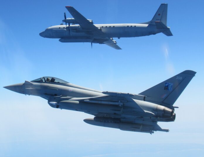 UK fighter jets intercept three Russian military aircraft