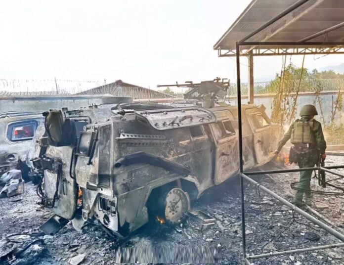 Rebels destroy Chinese-made armored vehicle in Myanmar clashes