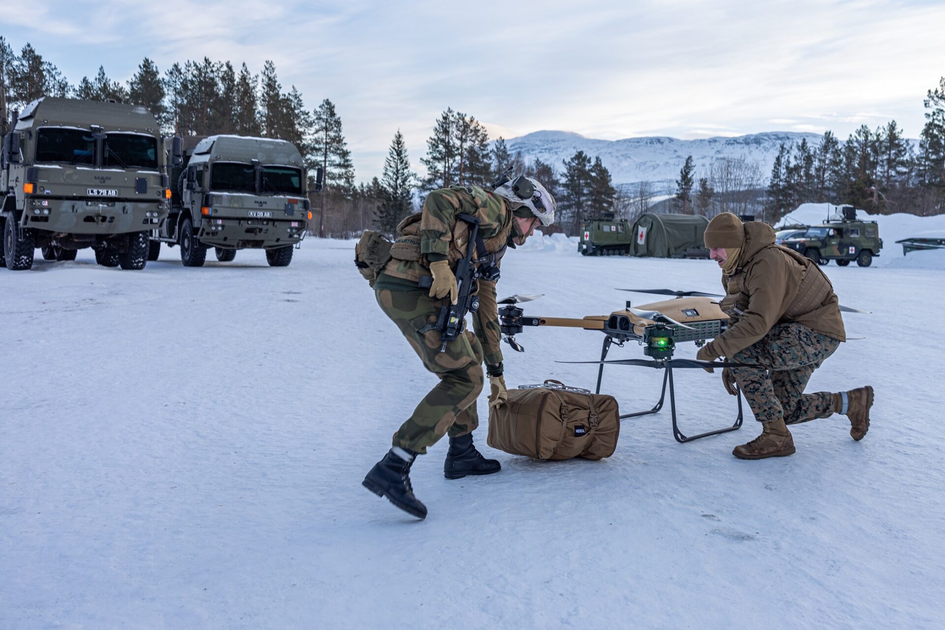 US Marines use TRV-150 drones for Arctic operations in Norway