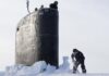 US Navy fast attack submarine breaks through Arctic ice