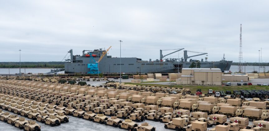 US military conducts extensive logistics operation amid rising ...