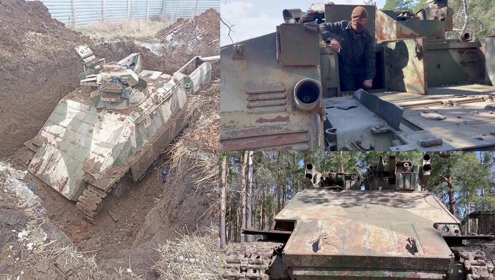 Russian soldiers found unique Ukrainian monster tank