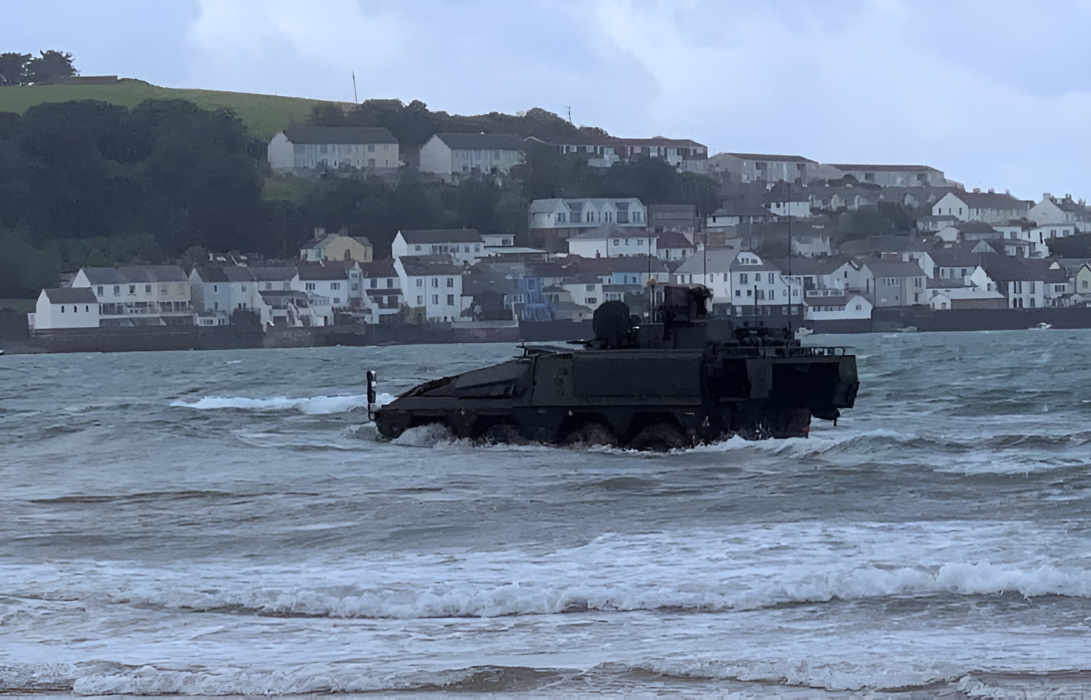 British new wheeled fighting vehicle passes coastal mobility test
