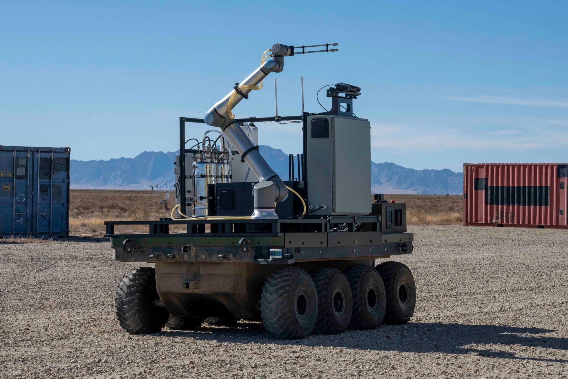 US Army tests robotic decontamination system