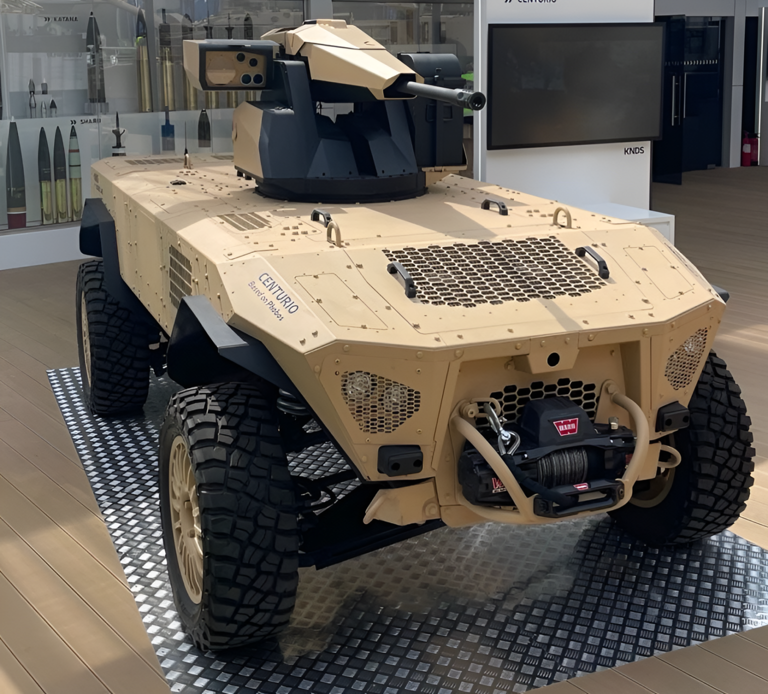 KNDS France unveils CENTURIO-X30 robotic vehicle at IDEX 2025