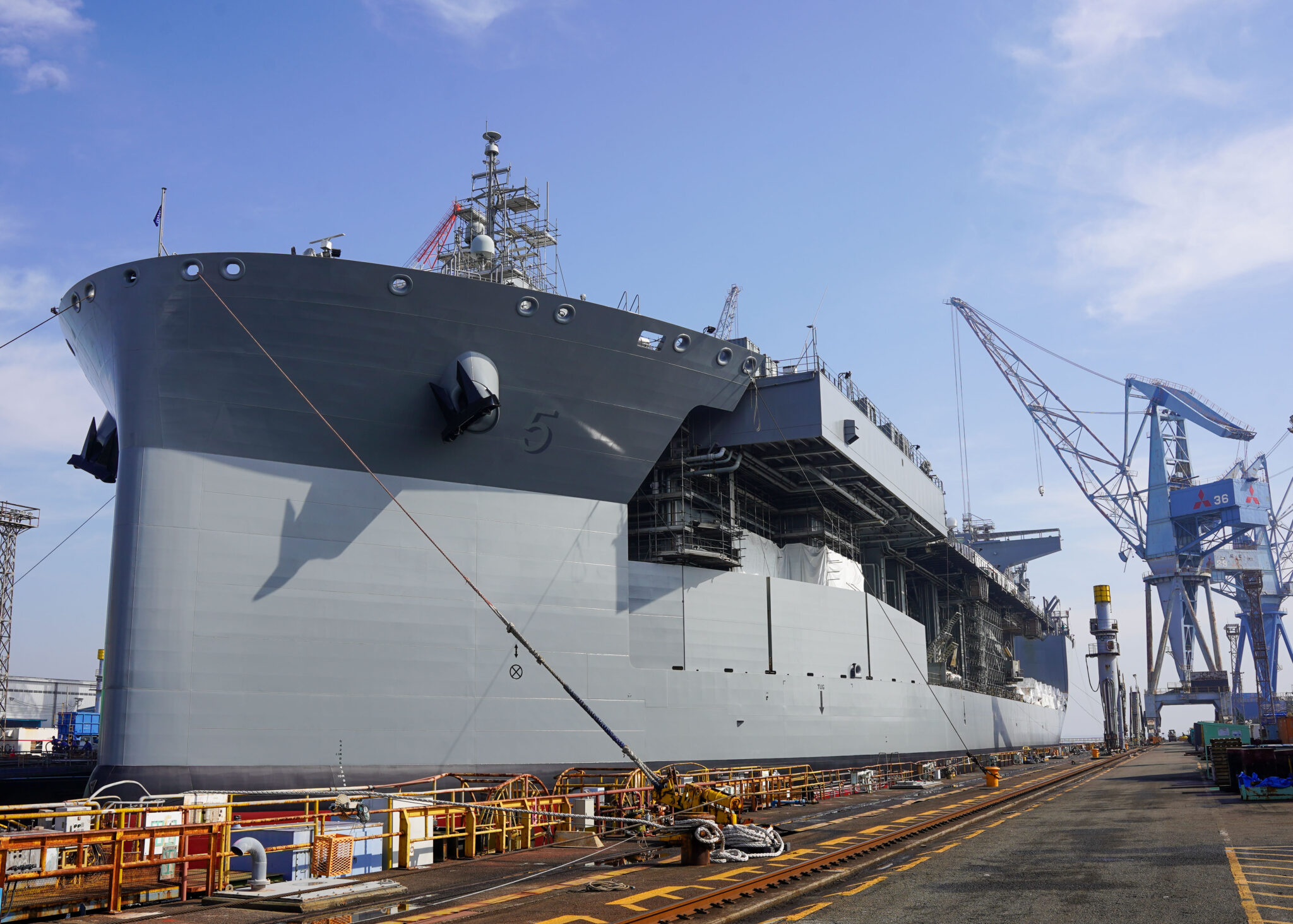 US Navy’s expeditionary mobile base repaired at Japanese shipyard