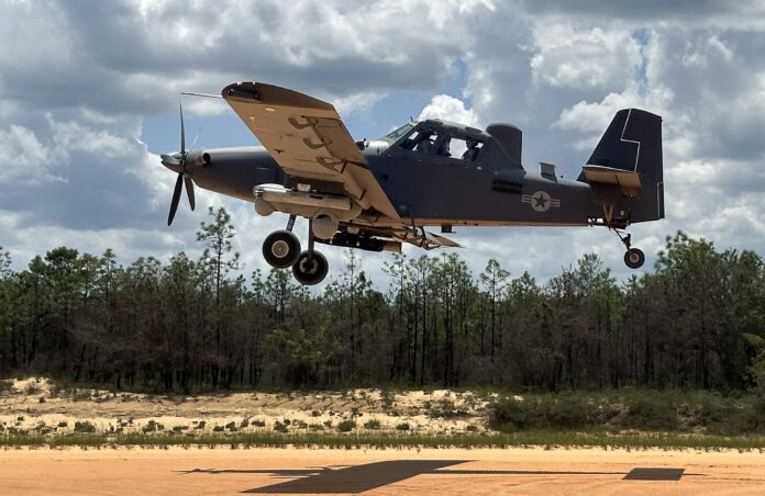 U.S. Air Force tests new Skyraider II attack aircraft