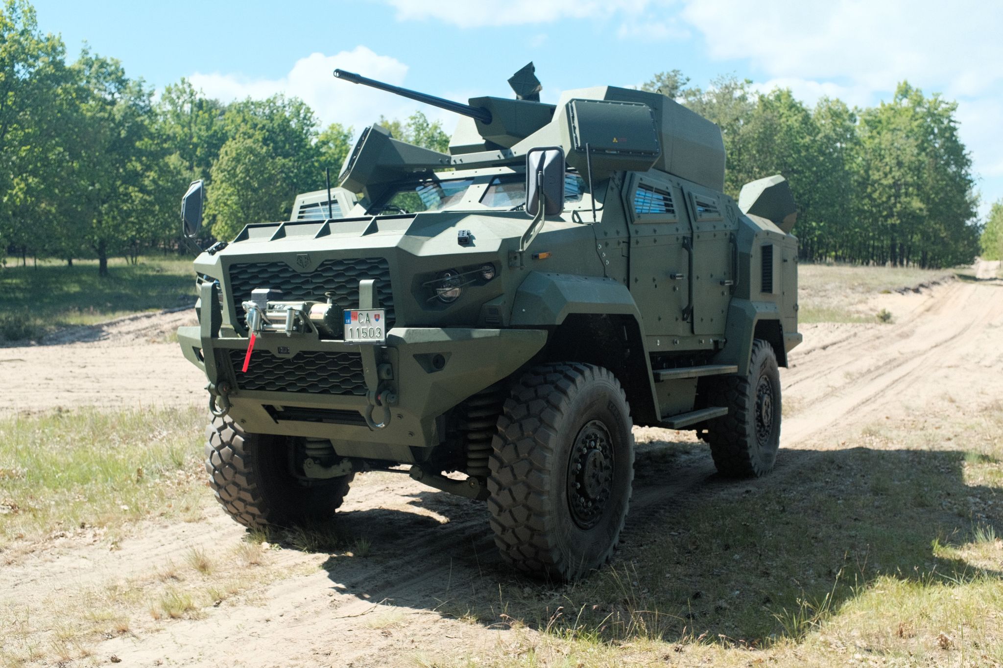DefTech releases new image of its drone hunter vehicle
