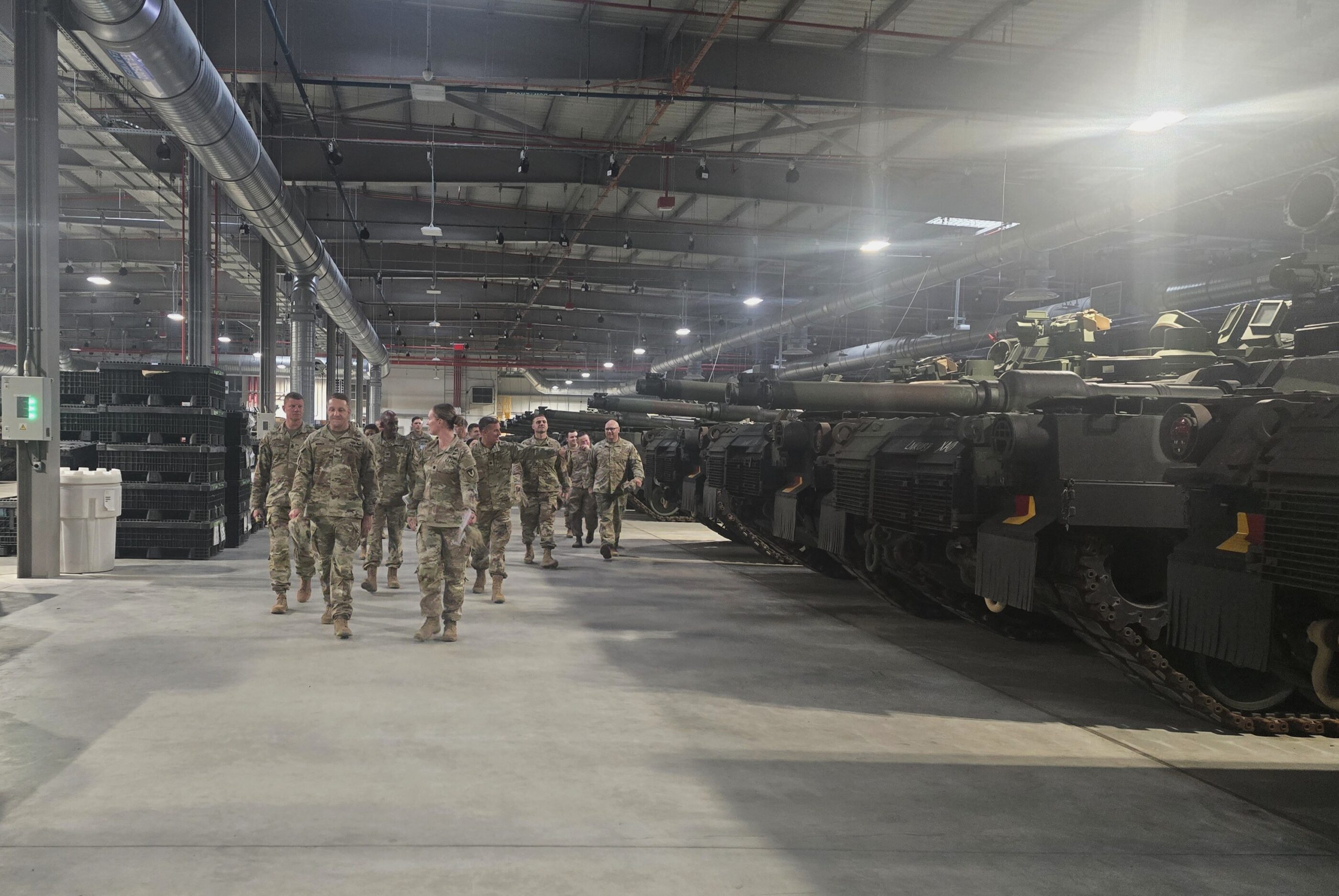 U.S. Army reviews prepositioned stocks in Poland
