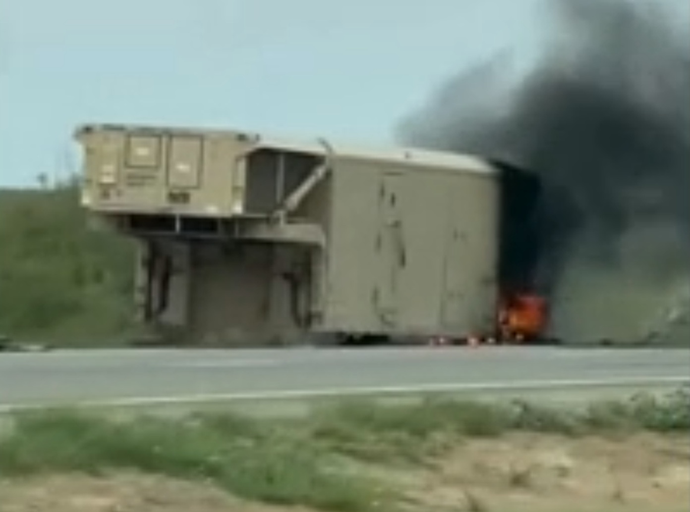THAAD missile system catches fire in Texas