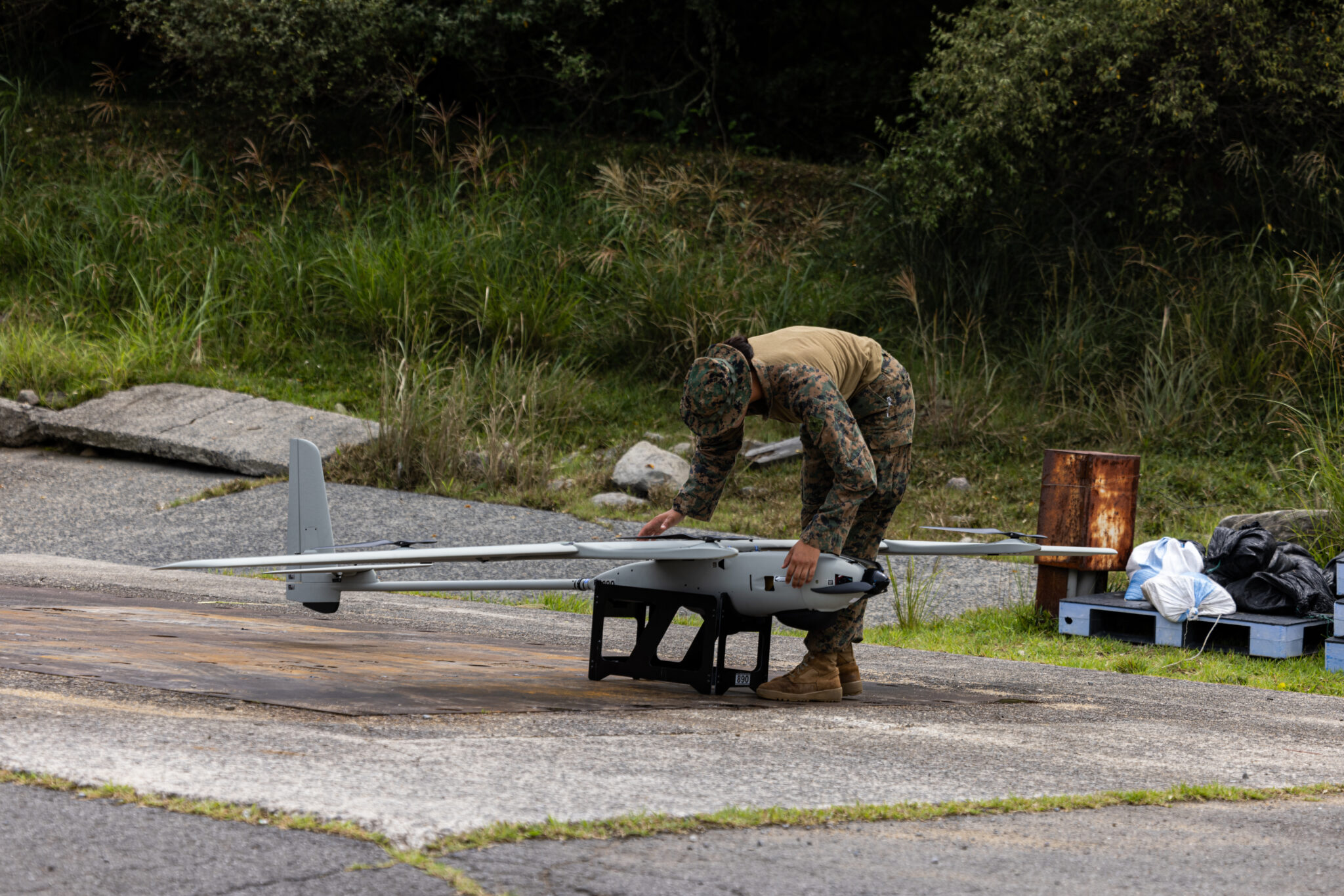 U.S. Marines field Stalker drone in Japan