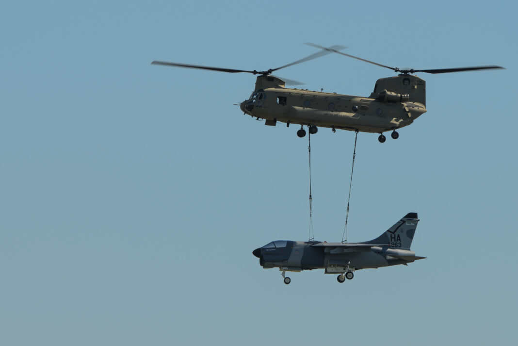 U.S. Army airlifts retired combat aircraft