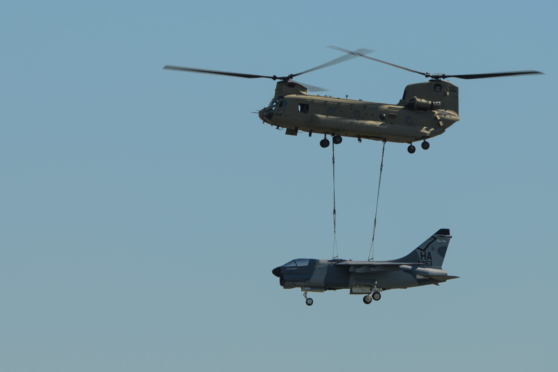 U.S. Army airlifts retired combat aircraft