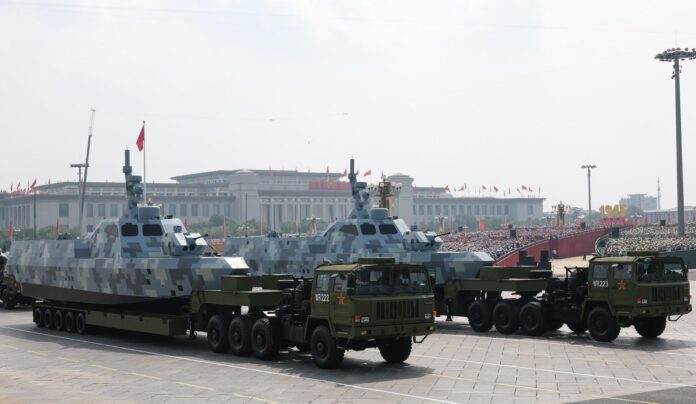China displays new unmanned warships