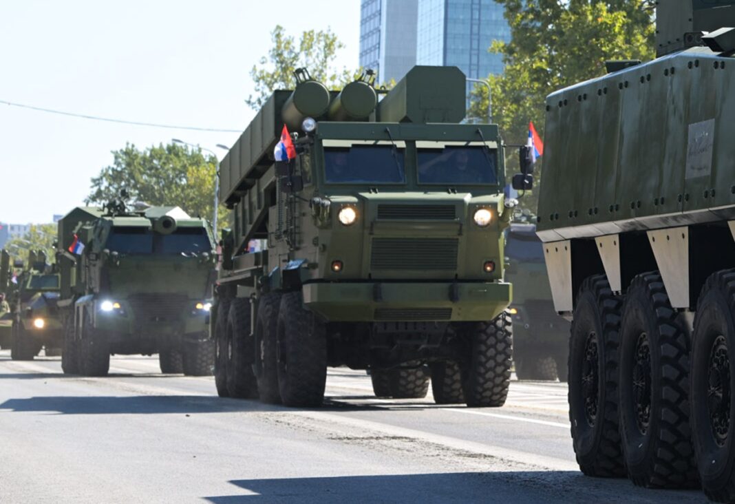 Serbia unveils new heavy rocket system