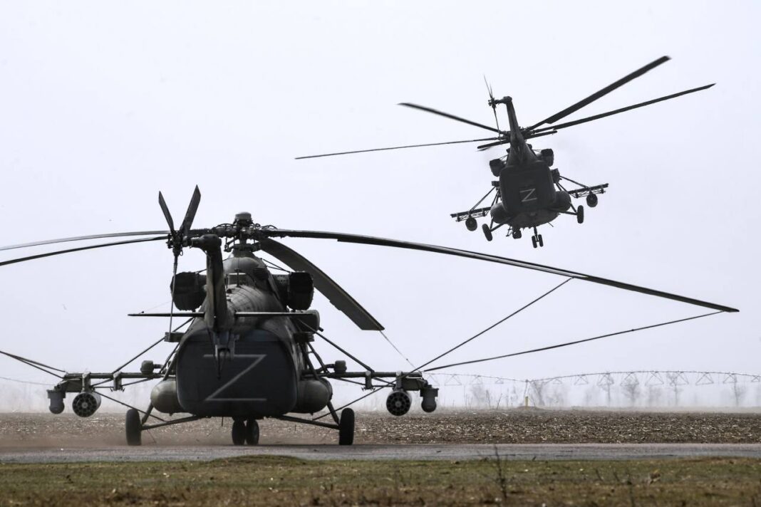 Russia equips helicopters with new drone defense system