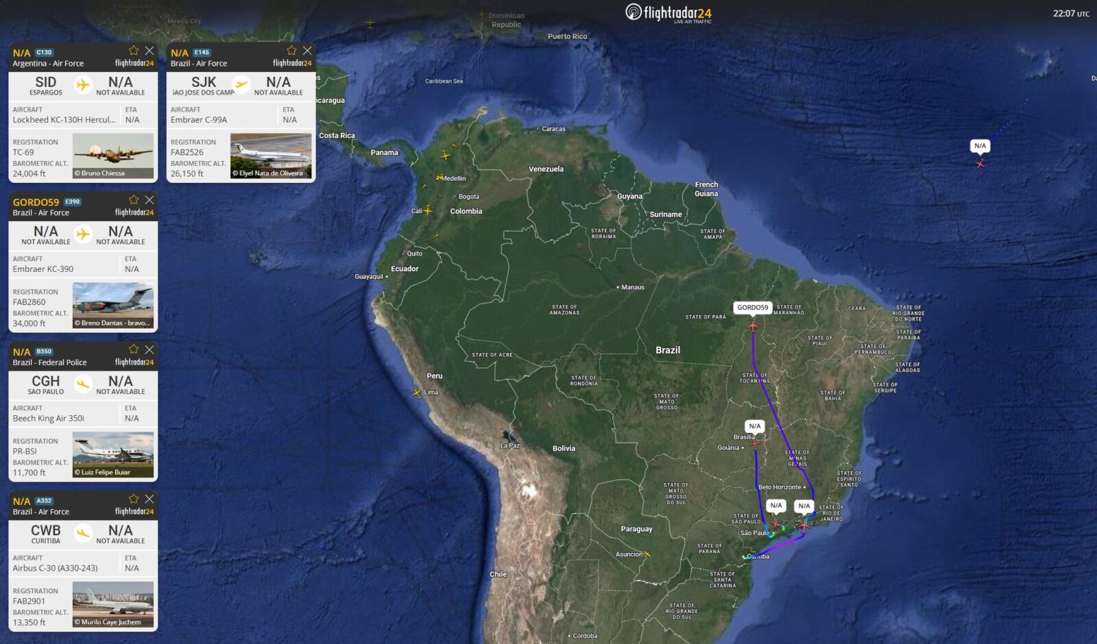 Brazil shifts air operations closer to Venezuela