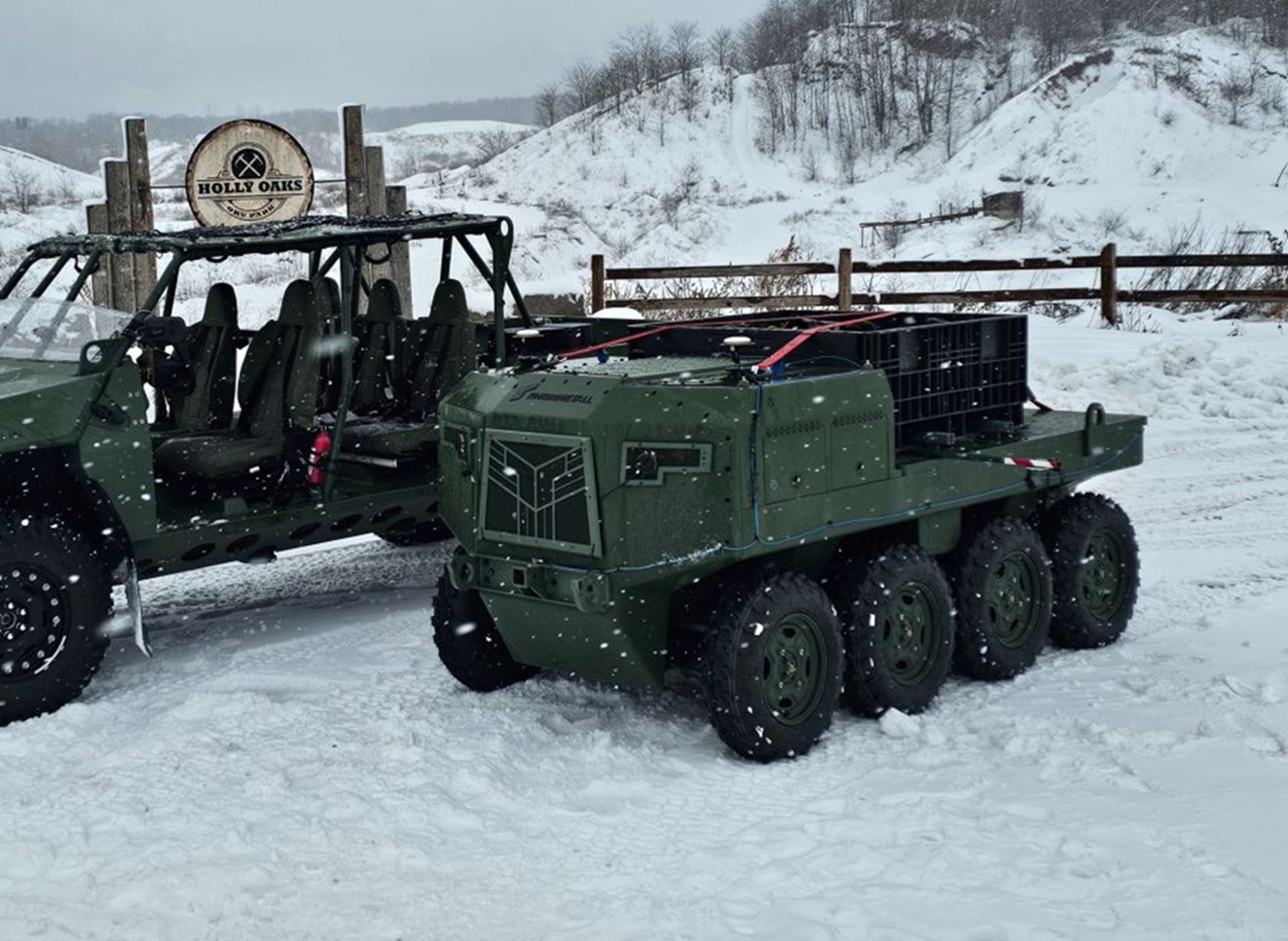 U.S. Army evaluates Ox robotic vehicle in winter conditions