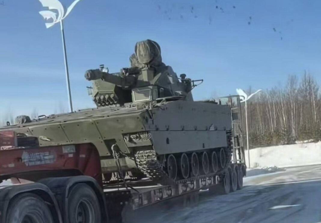 Upgraded ZBD-04 fighting vehicle spotted in China