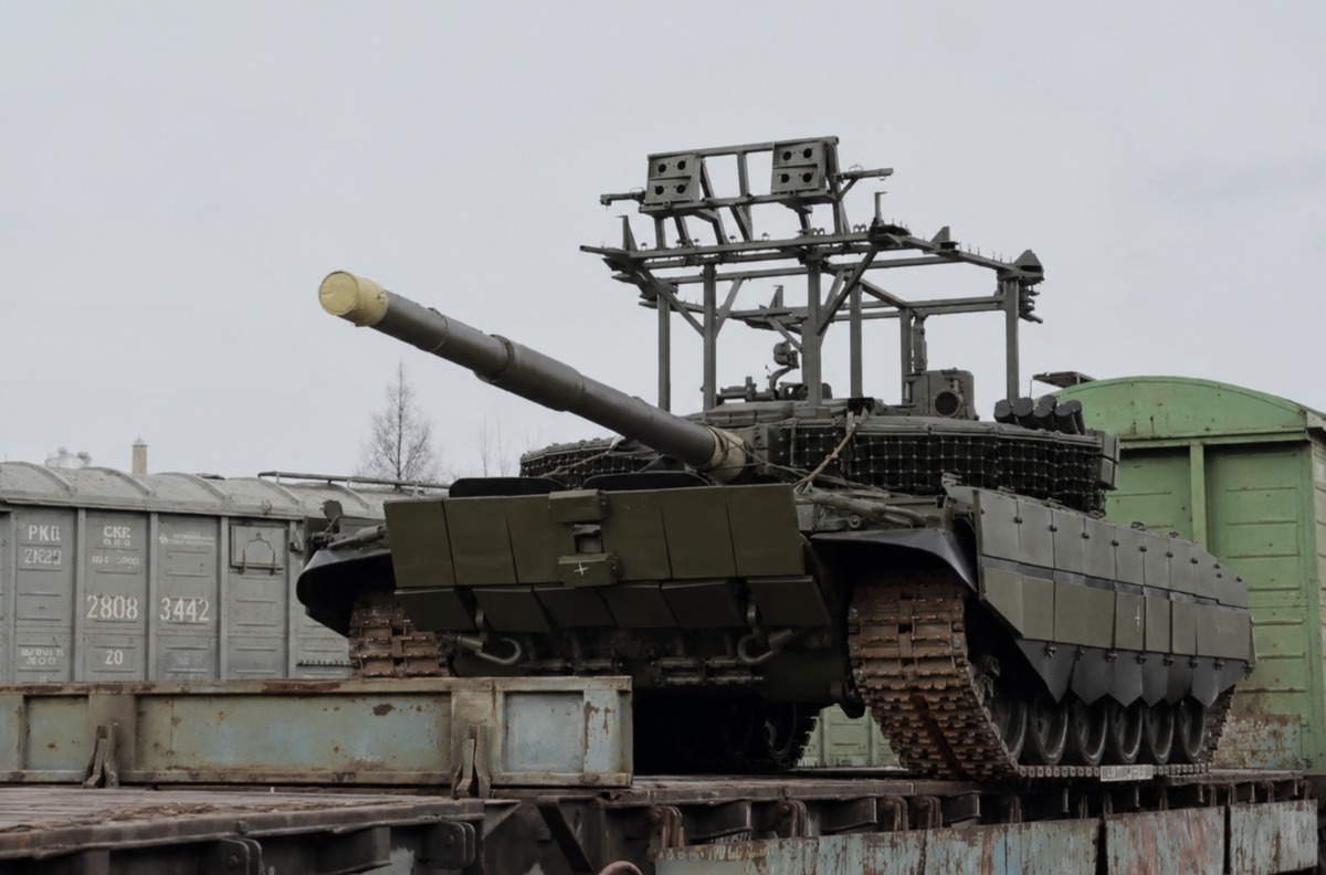 Russia sends upgraded tanks with better drone protection to troops