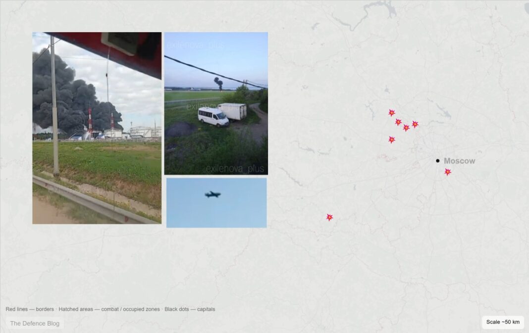 Ukraine launches major drone strike on Moscow